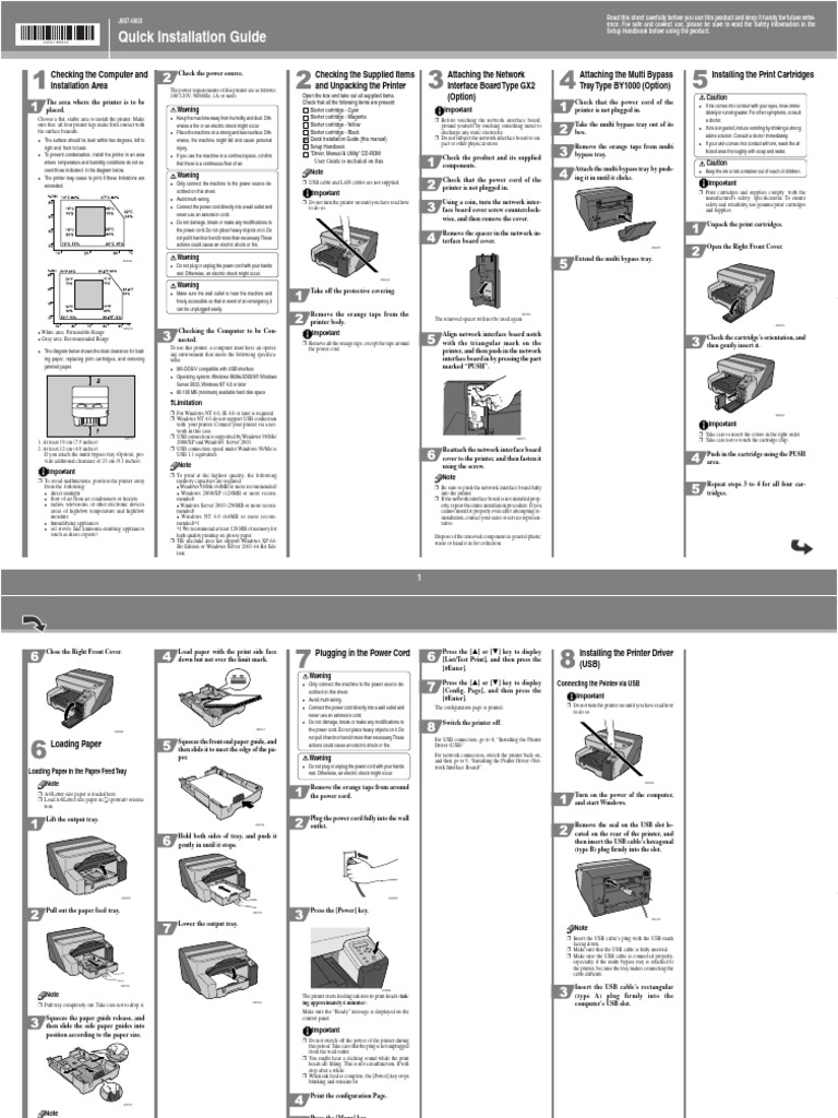 Printer Installation and Setup Guide | PDF | Ip Address | Microsoft Windows