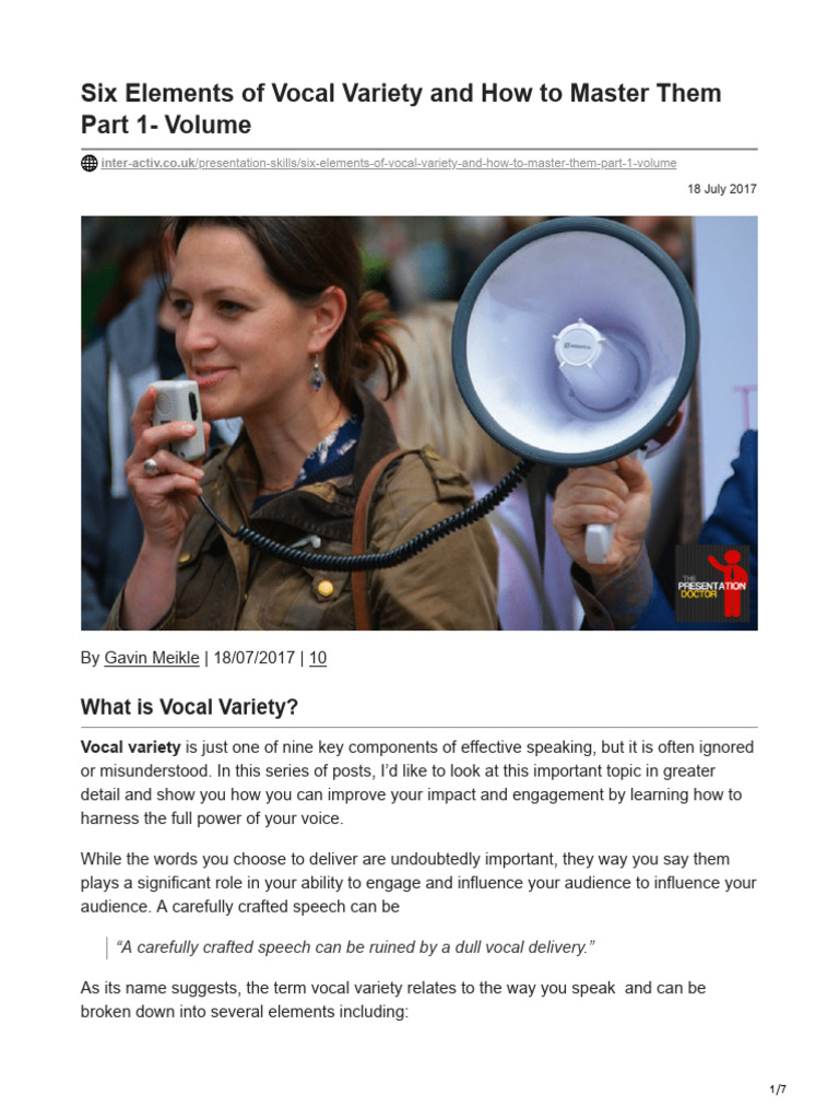 Mastering Vocal Variety: Volume Tips | PDF | Human Voice | Singing