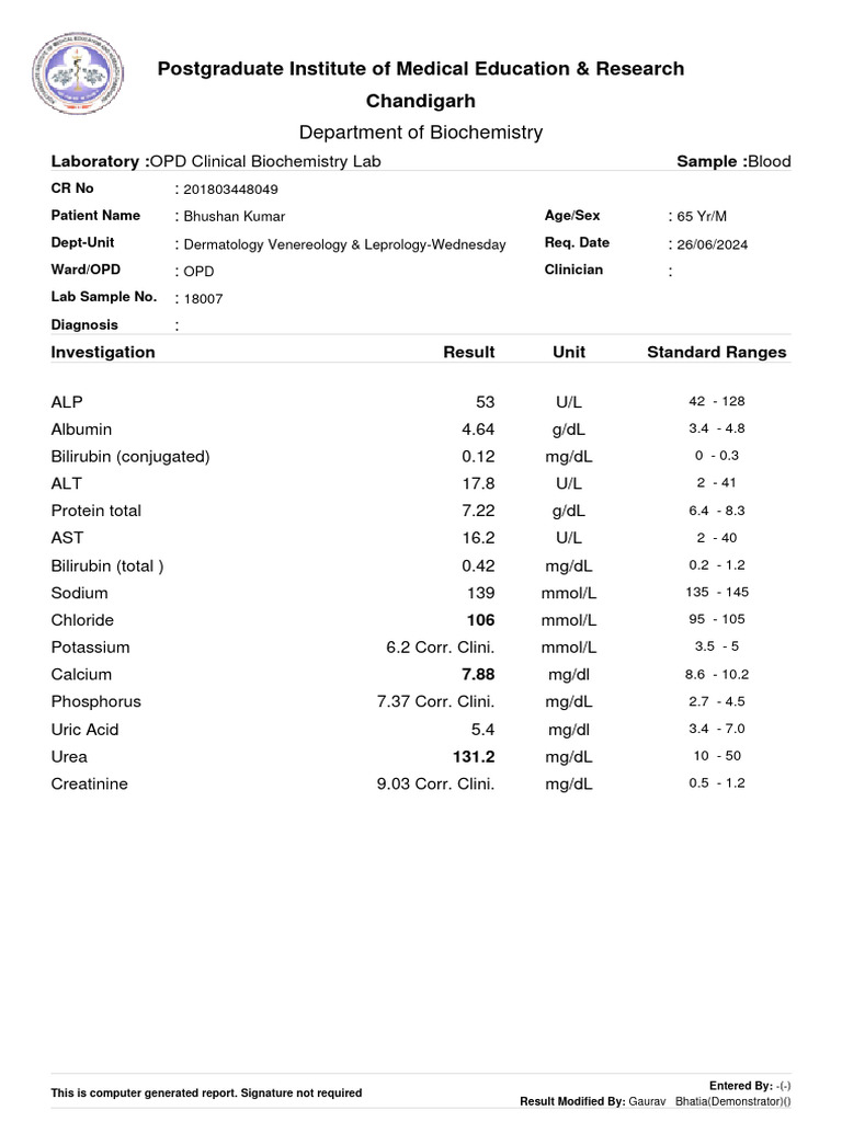 Lab Reports | PDF | Medical Specialties | Clinical Medicine