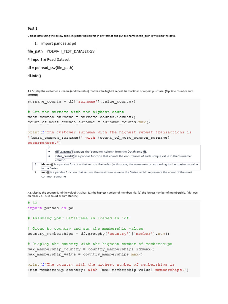 Python Codes Test 1 | PDF | Standard Deviation