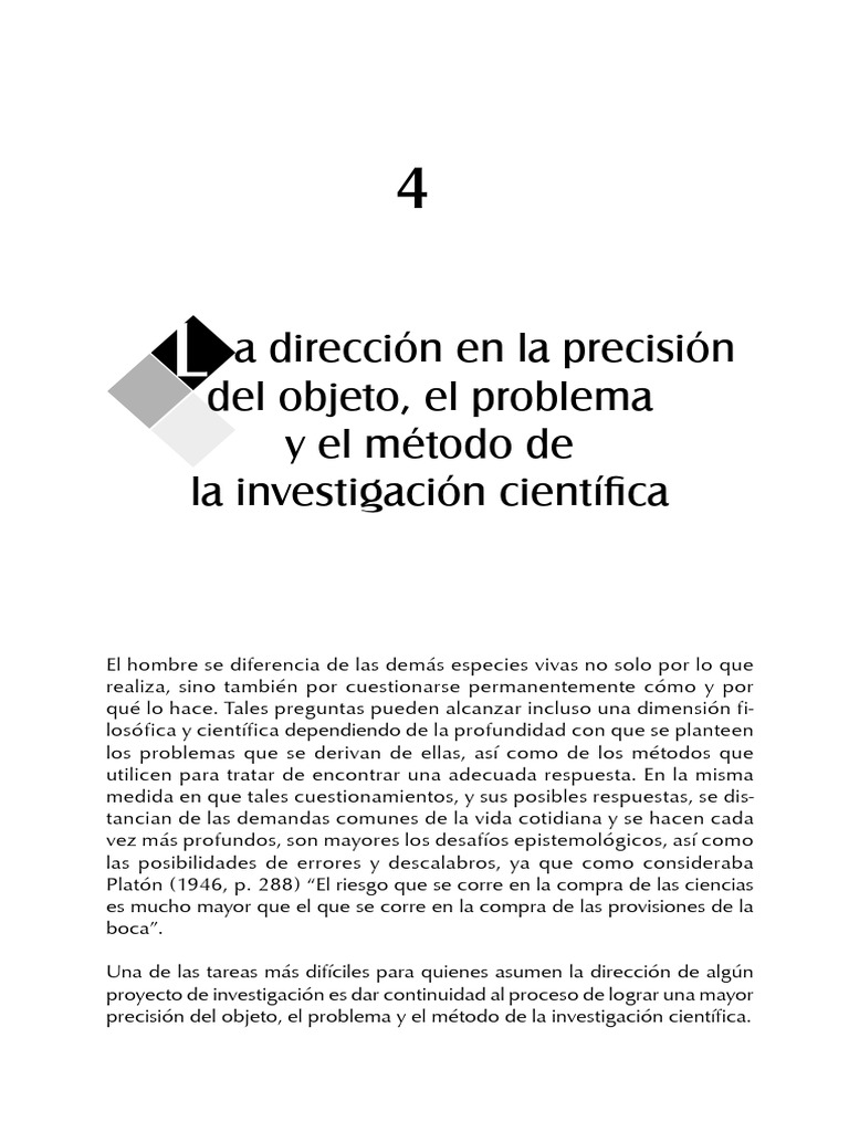 Cap 4 La Precisión Del Objeto de La Investigacion Cientifica | PDF ...