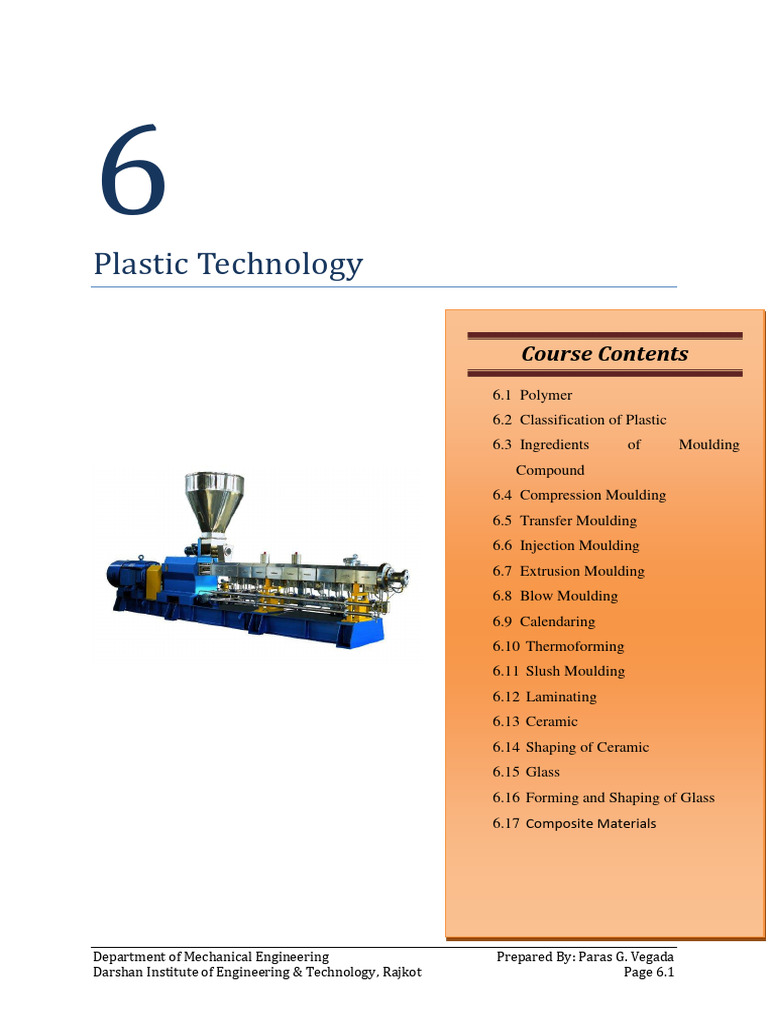 Plastic Technology | PDF | Polymers | Glasses