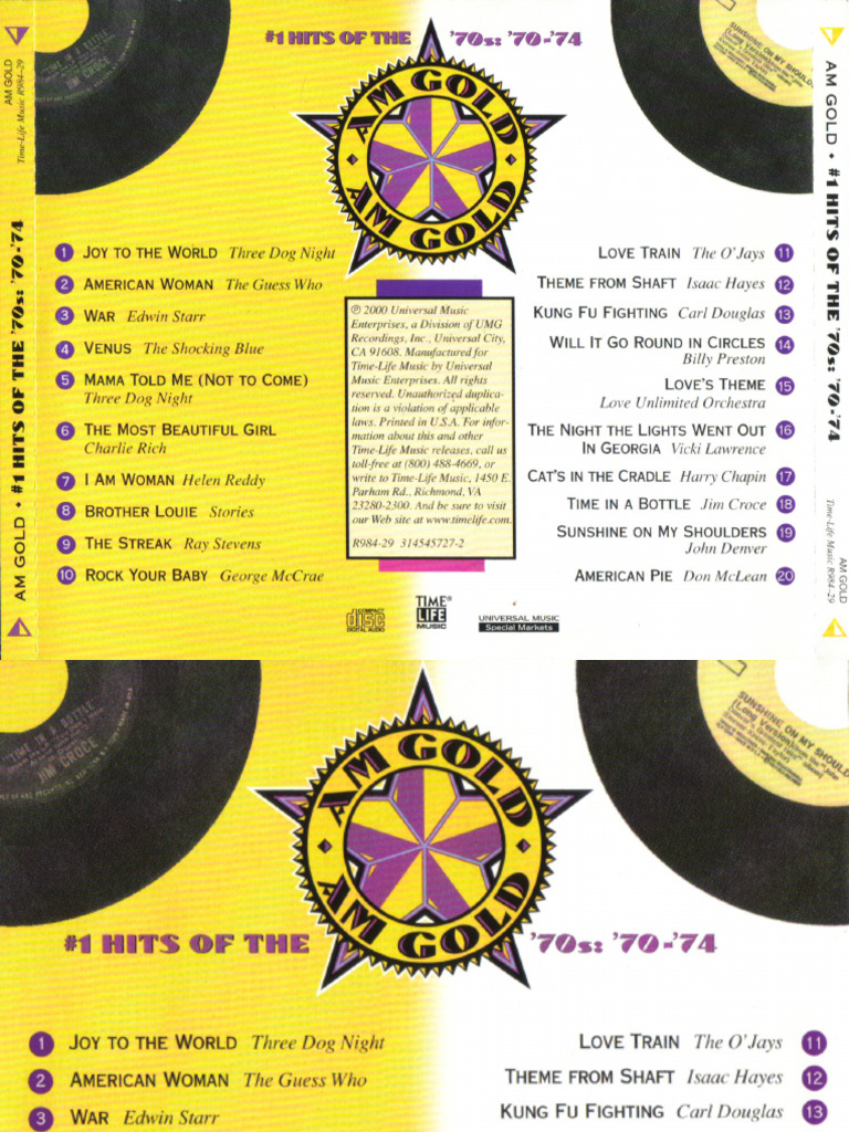 AM Gold #1 Hits of The '70s ('70-'74) - 00 - All Scans | PDF