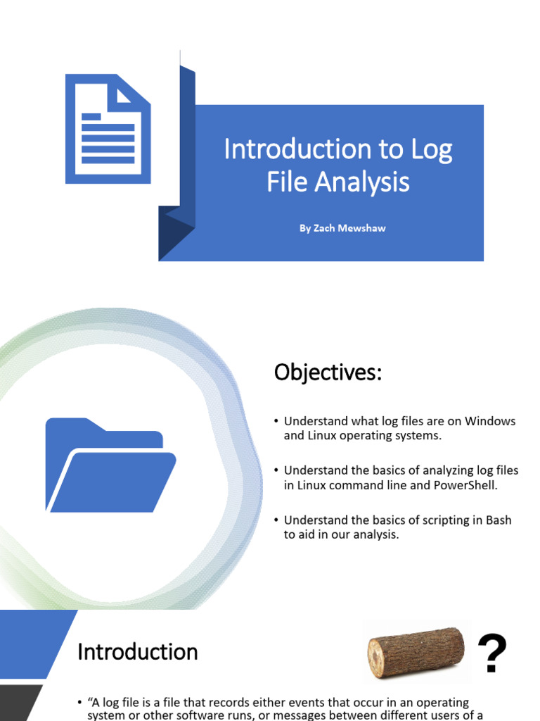 MasonCC F21 Intro To Log File Analysis | PDF | Computer File | Command ...