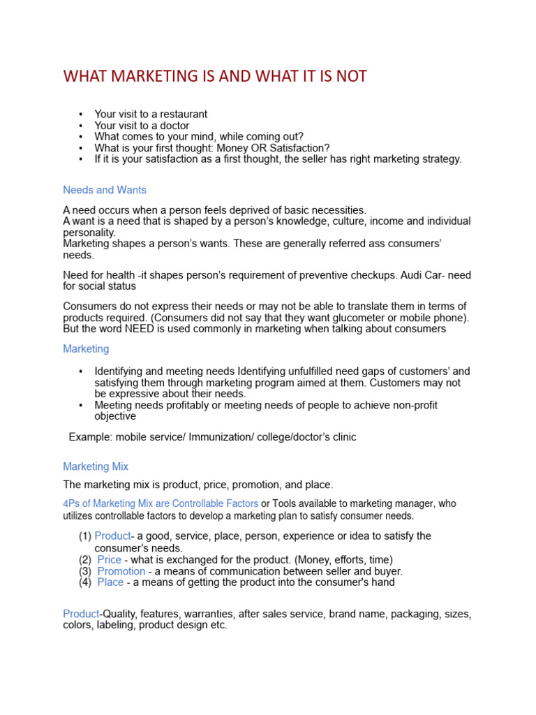 Lesson Note F Marketing Introduction Short 2023 | PDF | Marketing | Sales