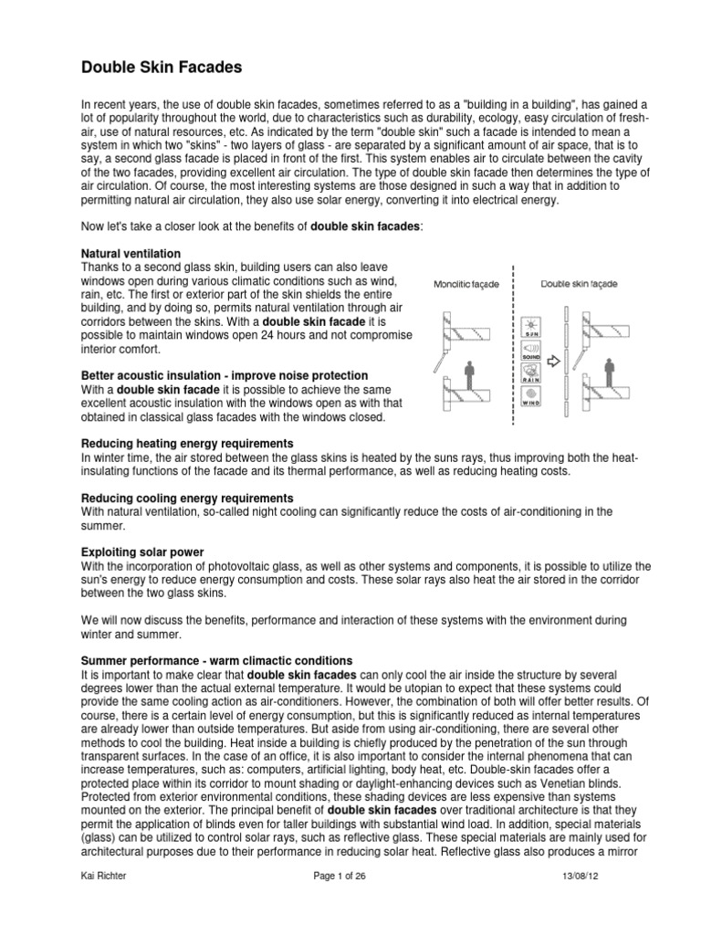 01 - Double Skin Facades | PDF | Photovoltaics | Air Conditioning