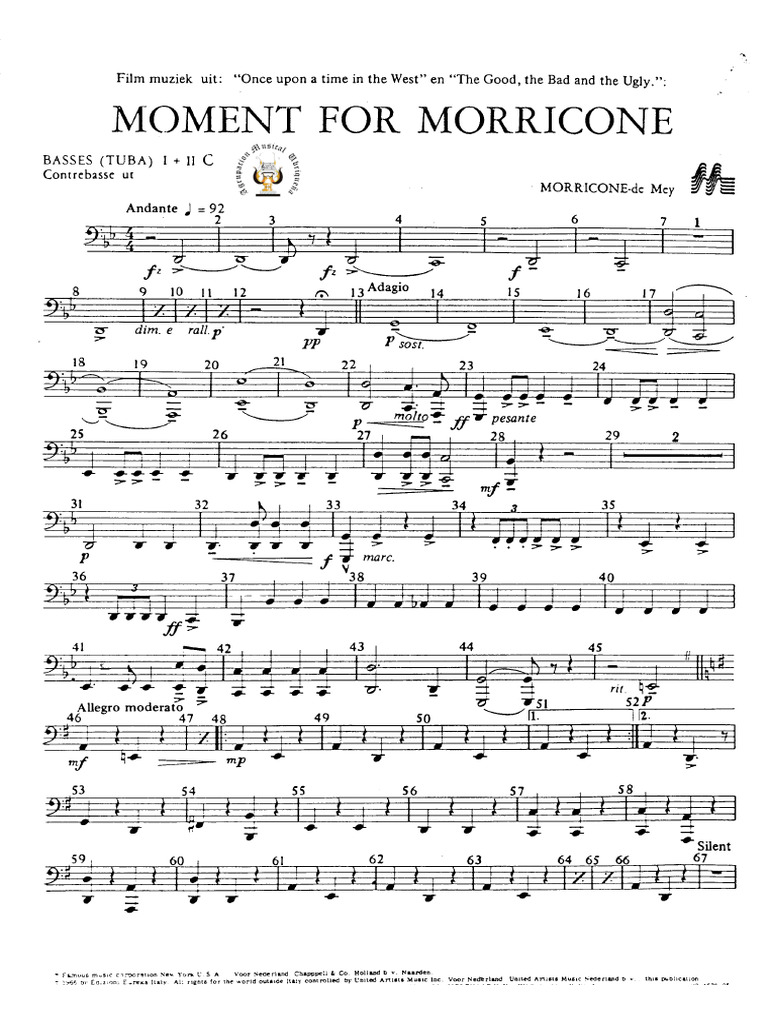 Tuba - Moment For Morricone | PDF