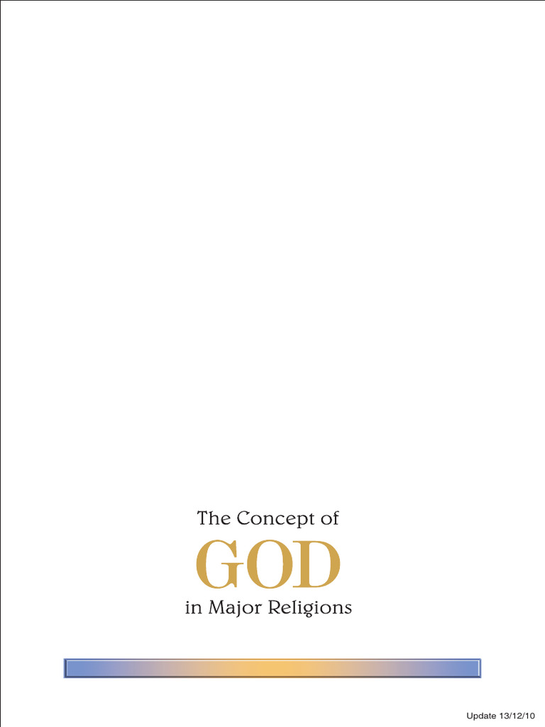 Concept of God in Marjor Religions Part 1 | PDF | Jesus | Zoroastrianism