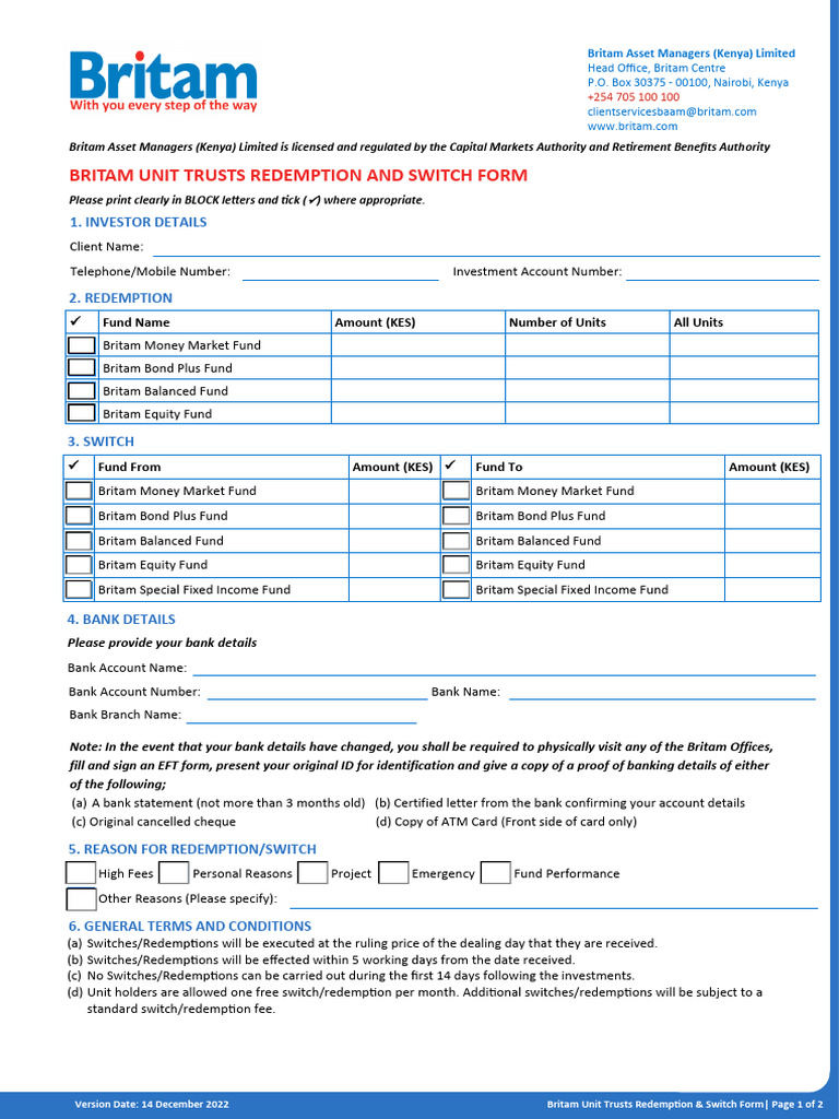 Mercy Njoki Njeri and Wycliffe Oduor Ochieng MMF Form | PDF | Investing ...