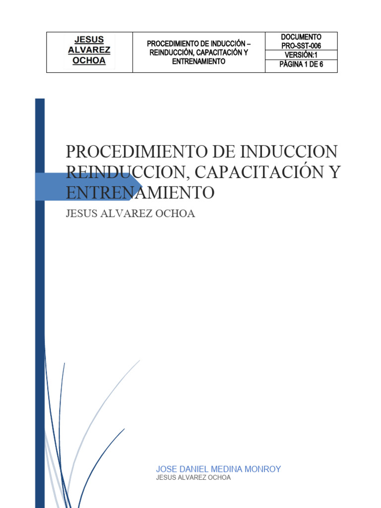 PROCEDIMIENTO DE INDUCCION Y REINDUCCION | Descargar gratis PDF | Aprendizaje | Comunicación