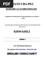 Aina na Maana ya Vishazi katika Kiswahili | PDF