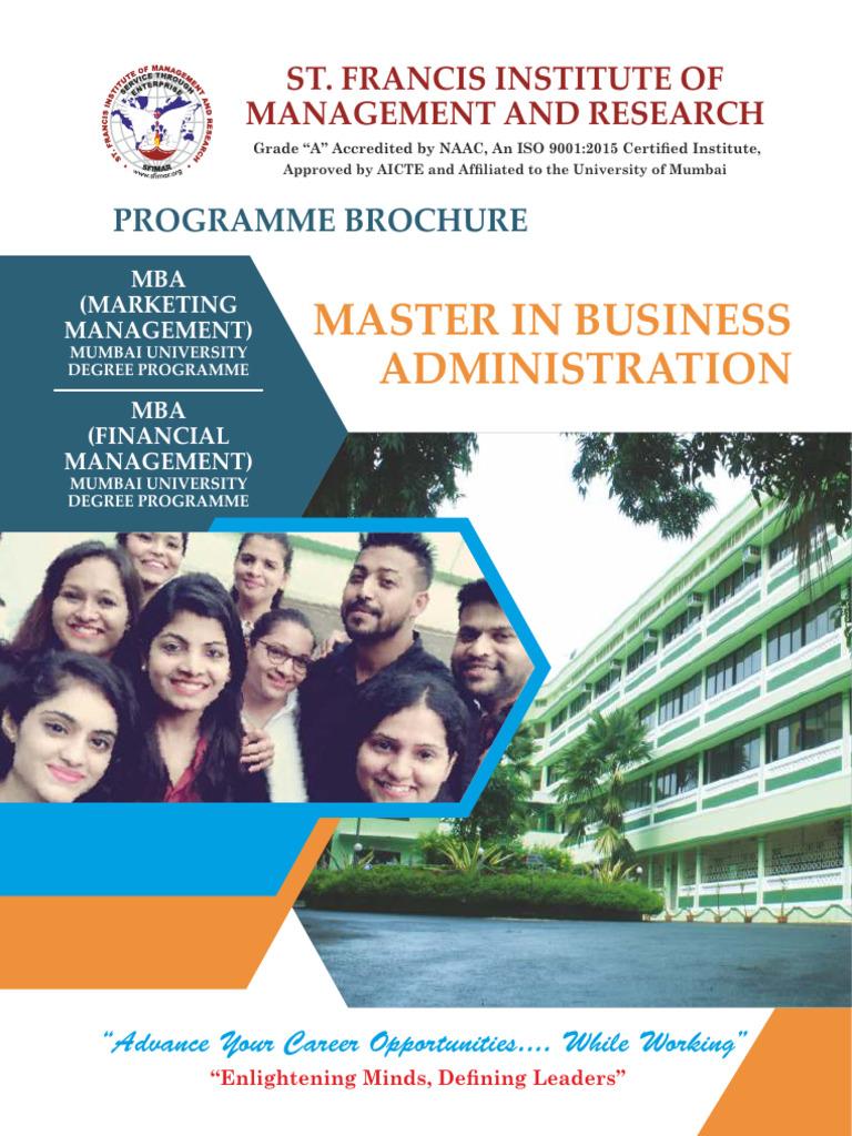 Mba Brochure | PDF | Master Of Business Administration | Financial ...