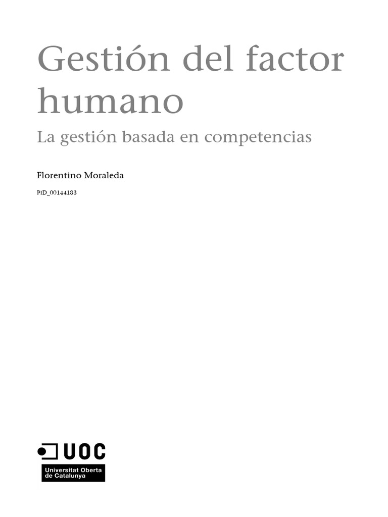 Gestion Del Factor Humano | PDF | Business | Gestión de recursos humanos