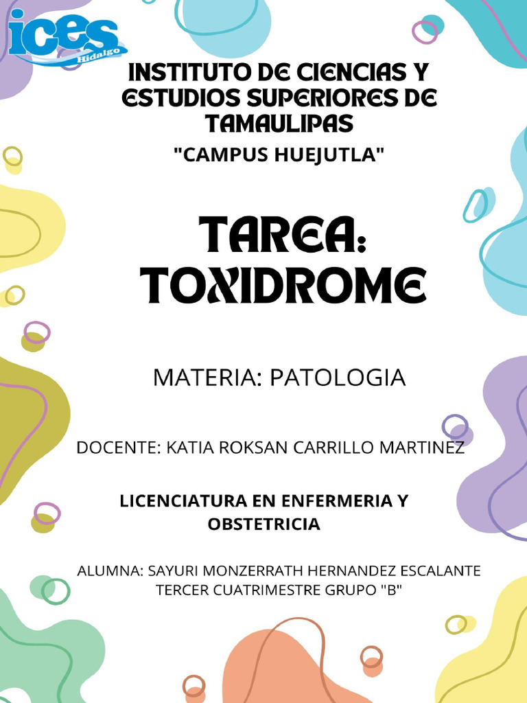 Toxidrome | PDF