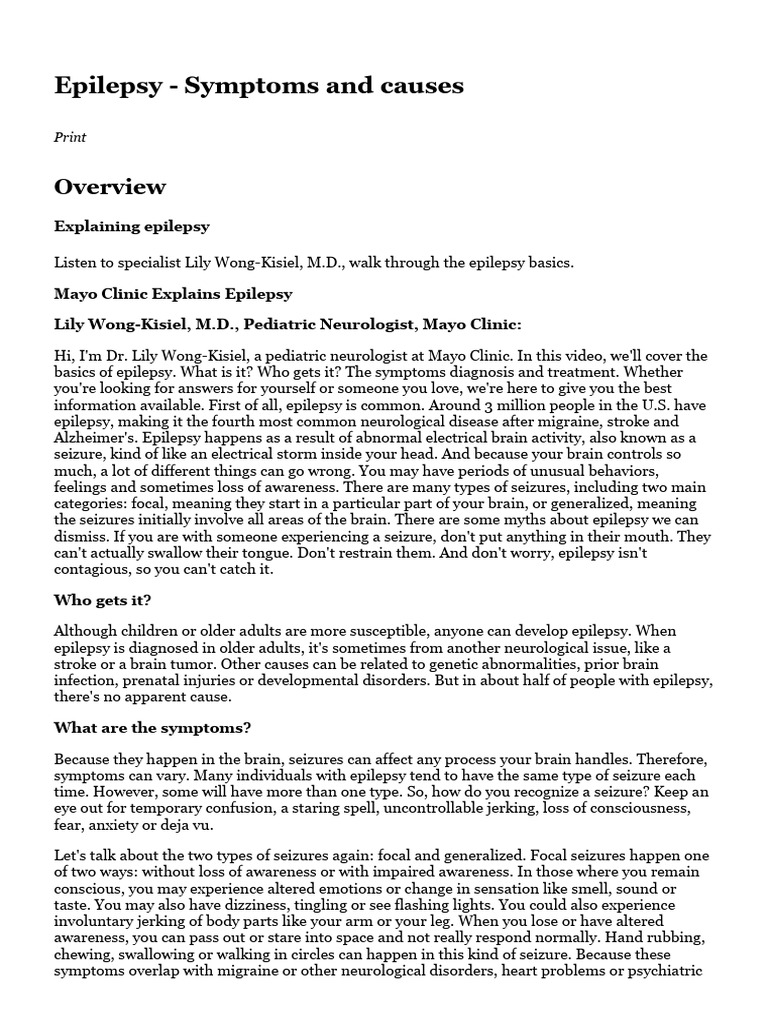 EPILEPSIA | PDF | Epilepsy | Neurology