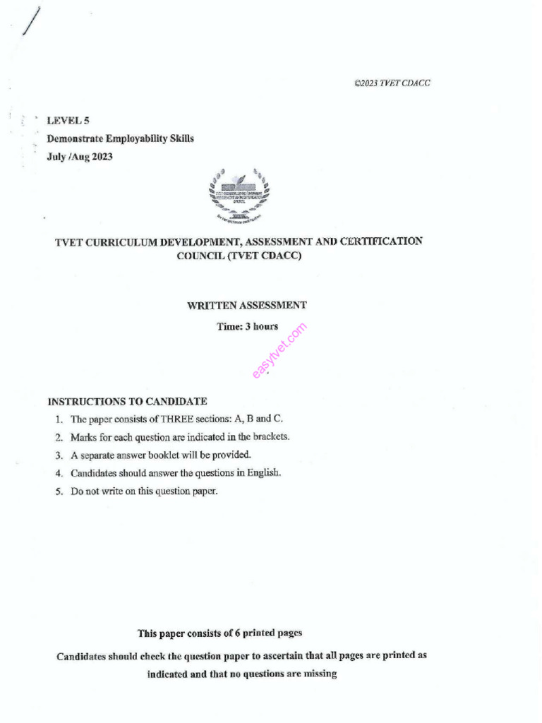 2023j (eMPLOYABILITY L5) | PDF