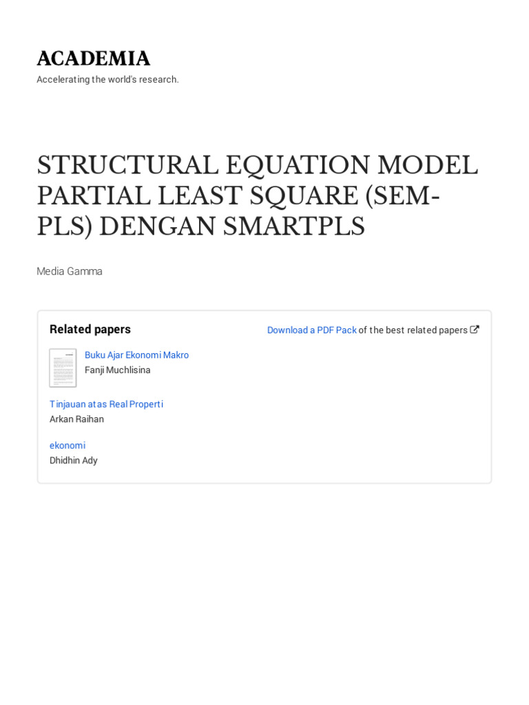 Modul - SEM PLS20191019 80871 Qxsi41 With Cover Page v2 | PDF