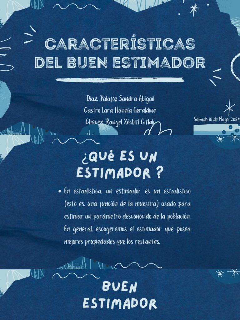 Características del buen estimador | Descargar gratis PDF | Estimador ...