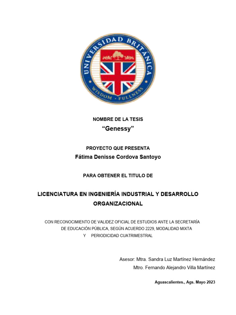 TESIS Genessy | PDF | Pantalones | Calidad (comercial)