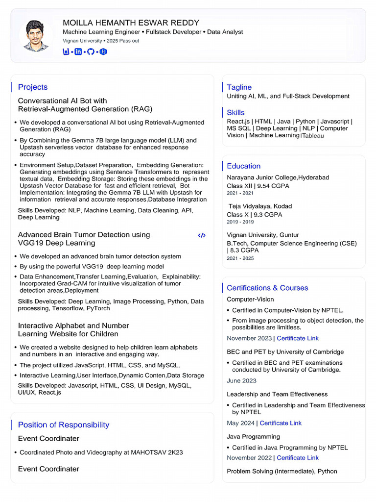 Hemanth Resume14 | PDF