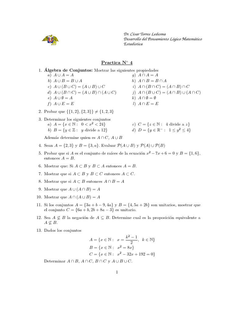 Practica4 II | PDF | Lógica matemática | Matemáticas