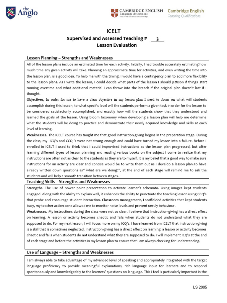 Reflection | PDF | Lesson Plan | Learning