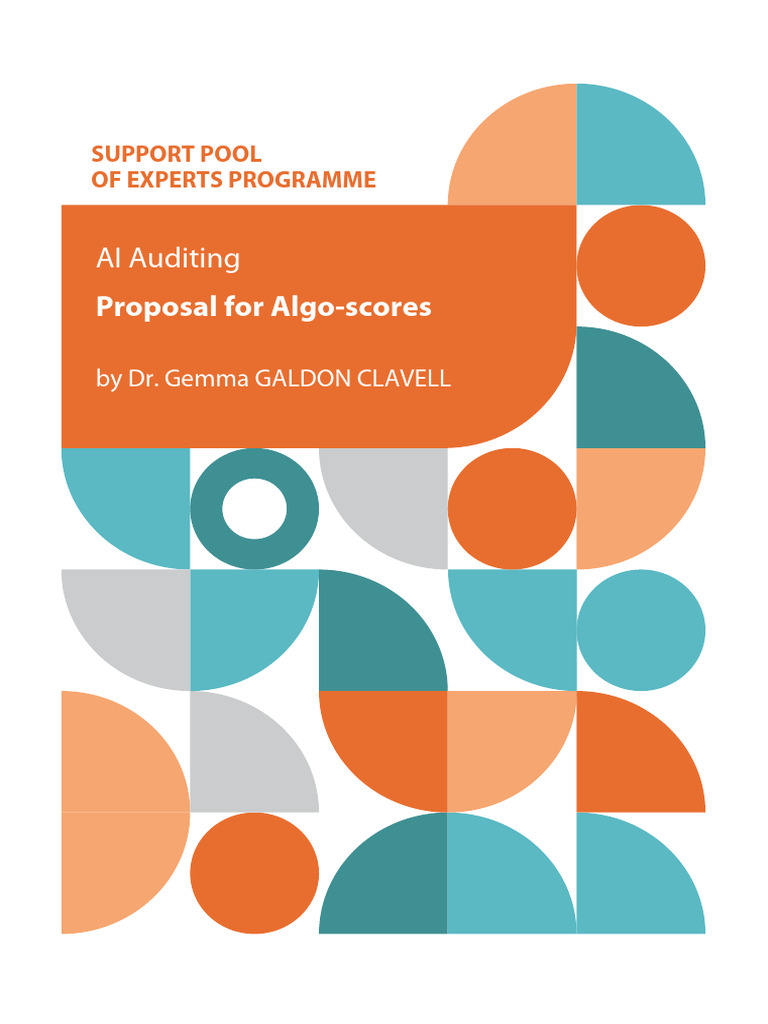 Ai Auditing - Proposal For Algo Scores - Edpb Spe Programme - en | PDF | Business