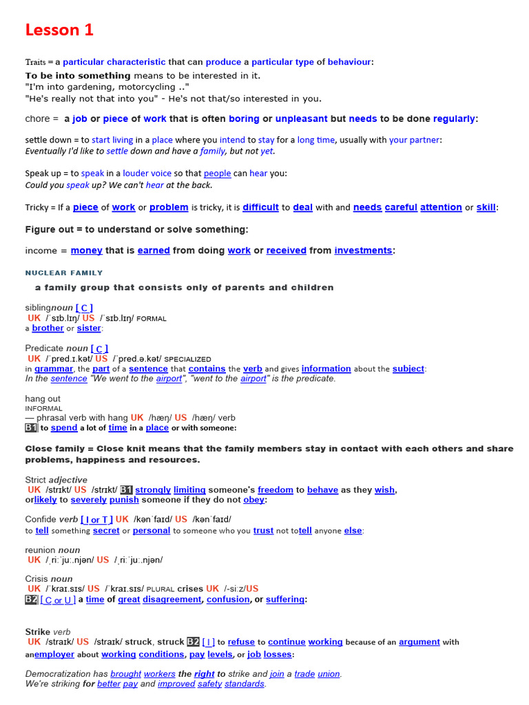 Passages 1 | PDF | Verb | Adjective