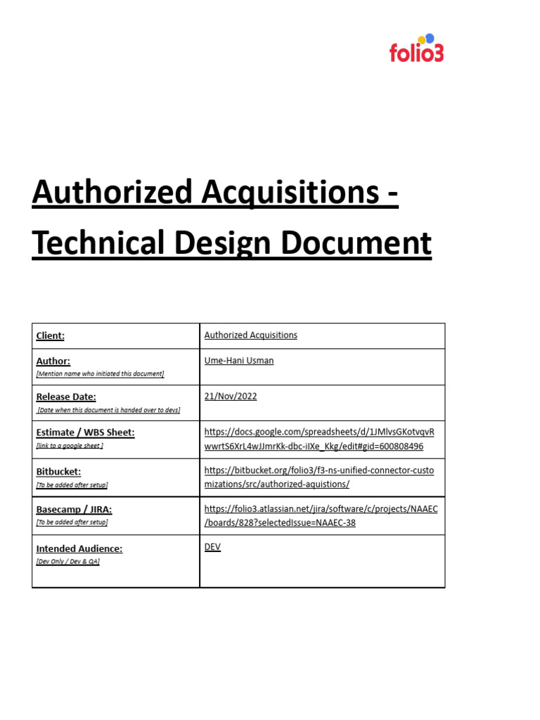 Authorized Acquisitions - EBay Connector - Technical Design Document | PDF | E Bay | Inventory