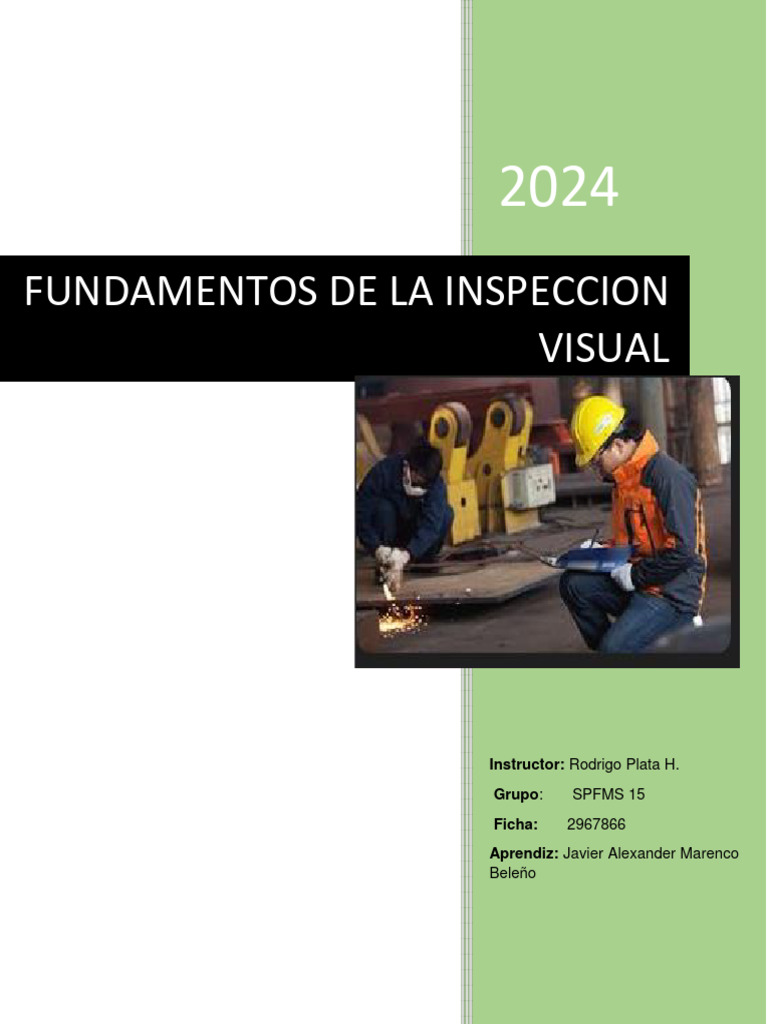 Actividad 2 Fundamentos de La Inspección Visual | PDF | Soldadura | Construcción
