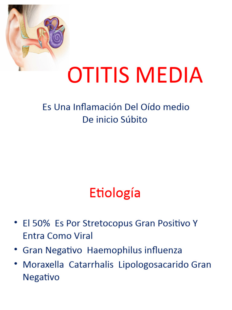 Otitis Media | PDF | Salud y bienestar | Ciencia y matemáticas