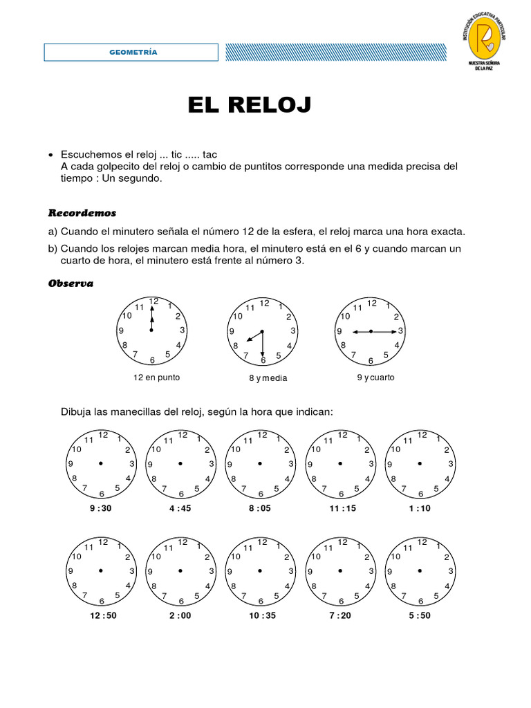 El Reloj | PDF | Reloj | Hora