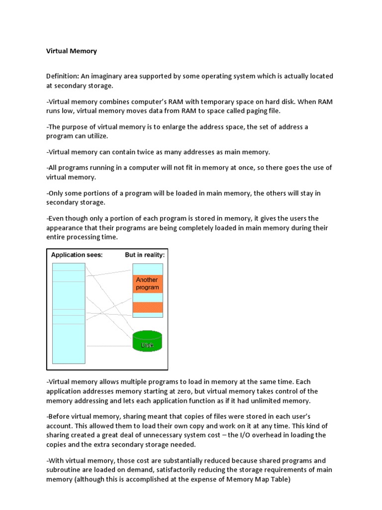 Virtual Memory Pdf Computer Data Storage Random Access Memory