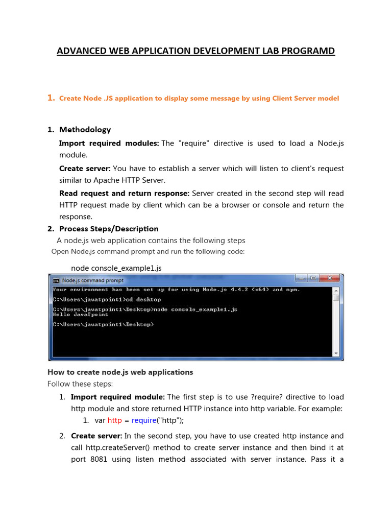 Advanced Web Application Lab Programs | PDF | Mongo Db | World Wide Web