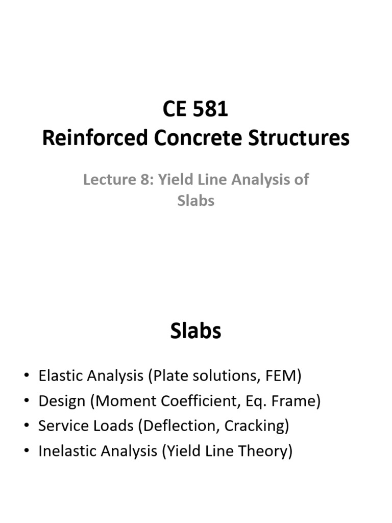 Reinforced Concrete Structure Lecture 8 Pdf Yield Engineering Fracture