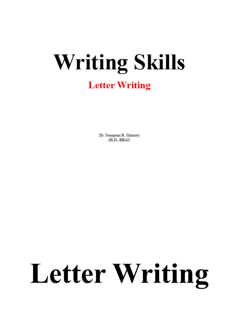 Mastering Letter Writing | PDF | Human Communication | Written ...