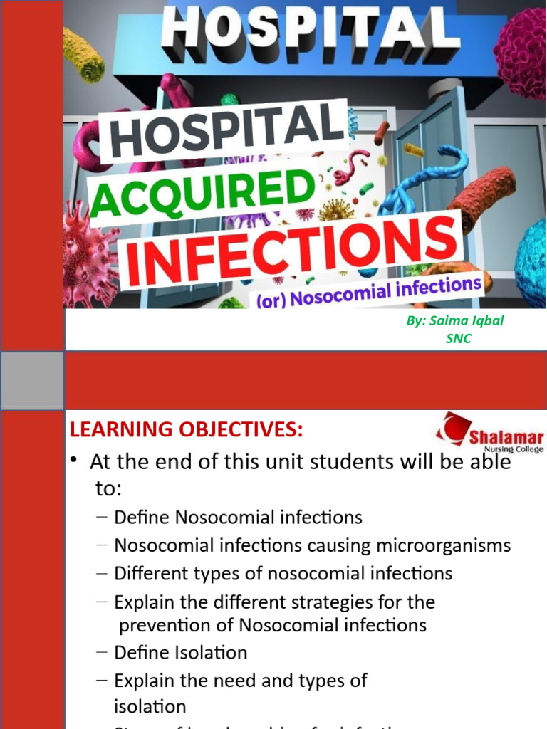 Isolation and Nosocomial Infections, Chain of Infection | PDF ...