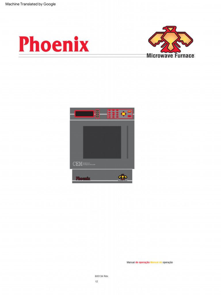 Manual Mufla Phoenix | PDF | Micro-ondas | Temperatura