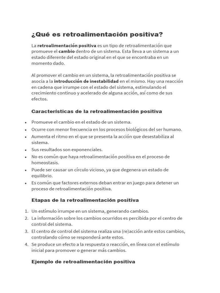 Qué Es Retroalimentación | PDF | Termorregulación | Homeostasis