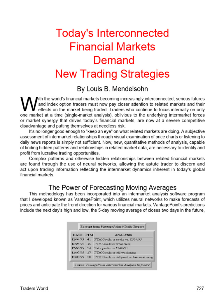 Today's Interconnected Financial Markets Demand New Trading Strategies ...