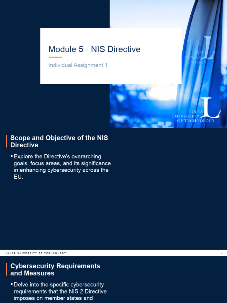 Template For Individual Assignment NIS Directive | PDF