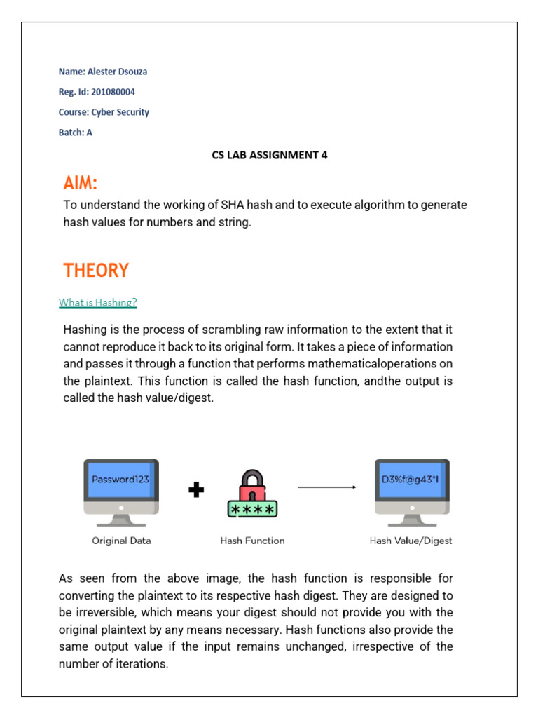CS - Lab Assignment-4 | PDF | Password | Cryptography