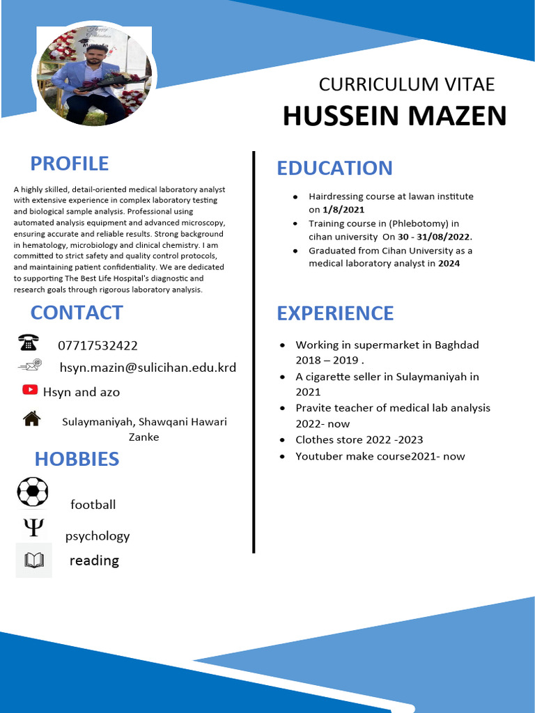 Hussein Mazen: Profile Education | PDF