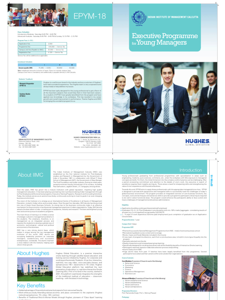 IIMC EPYM Brochure | PDF