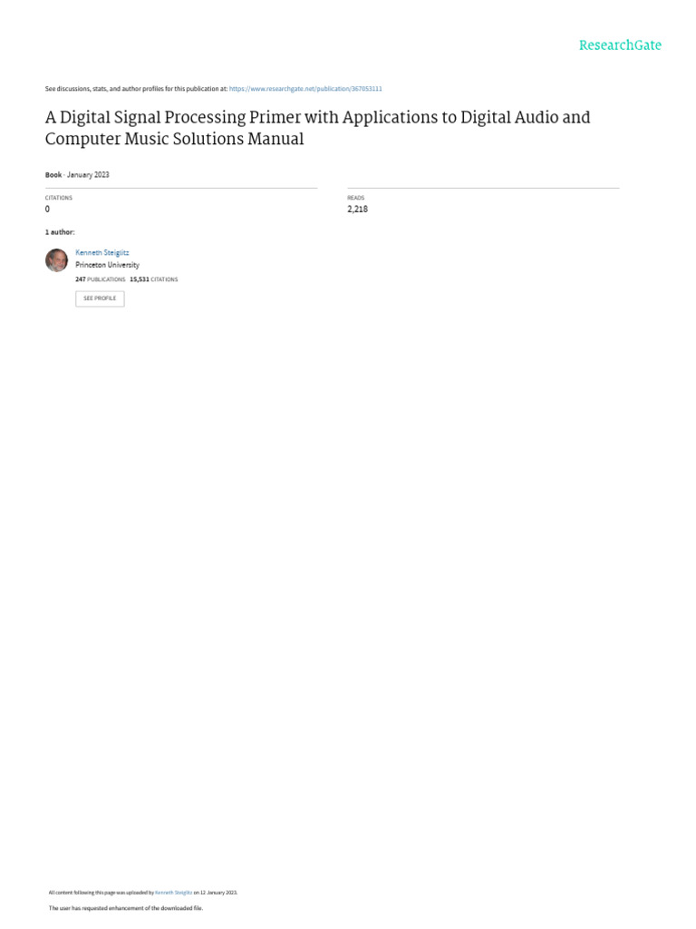 DSP Solutions | PDF | Sampling (Signal Processing) | Bandwidth (Signal Processing)