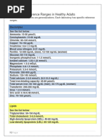 NBME Laboratory Reference Values | PDF | Creatinine