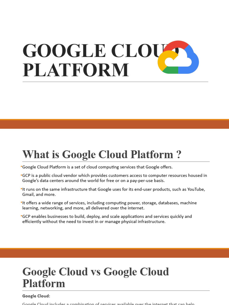 Google Cloud Platform | PDF | Cloud Computing | No Sql