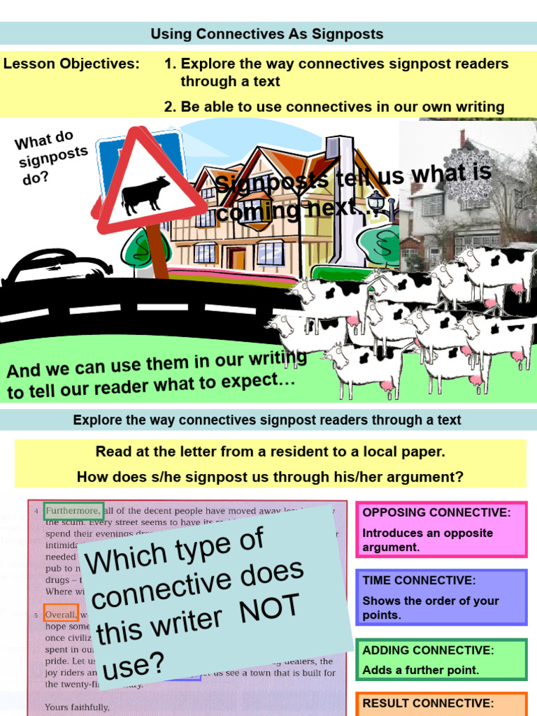 Connectives | PDF | Computers | Language Arts & Discipline