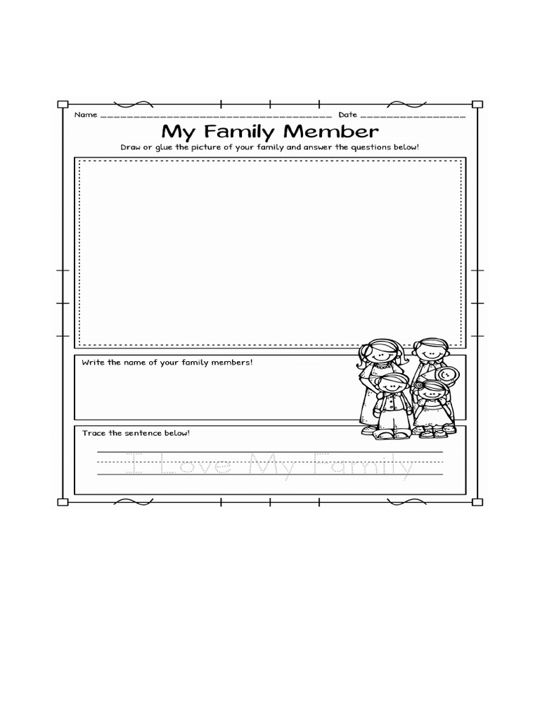 My Family Preschool Worksheet - 25135.jpg | PDF
