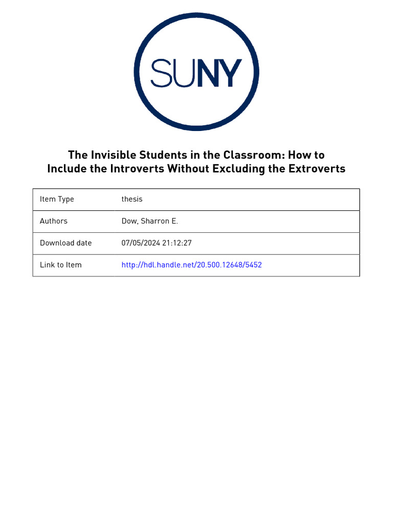 How To - Include The Introverts Without Excluding The Extroverts | PDF ...
